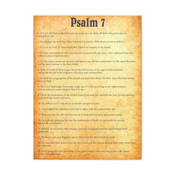 Express Your Love Gifts | Art | Scripture Sign Psalm 7 Chapter Gold ...